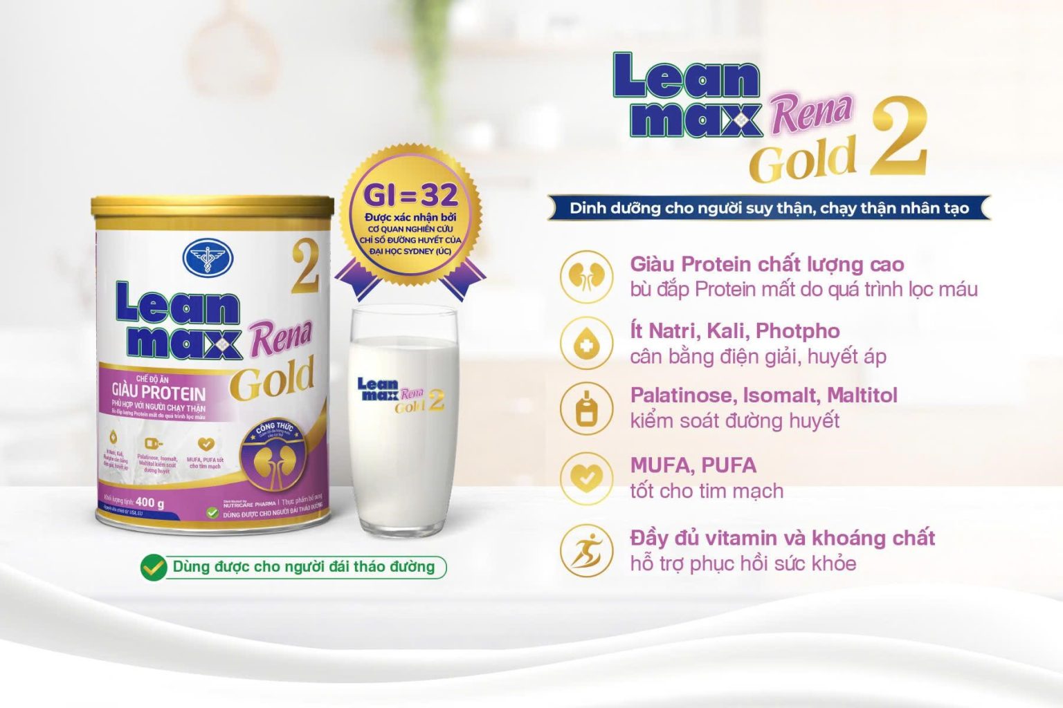 Leanmax Rena Gold 1 và 2 - Giải pháp dinh dưỡng cho người bệnh thận ...